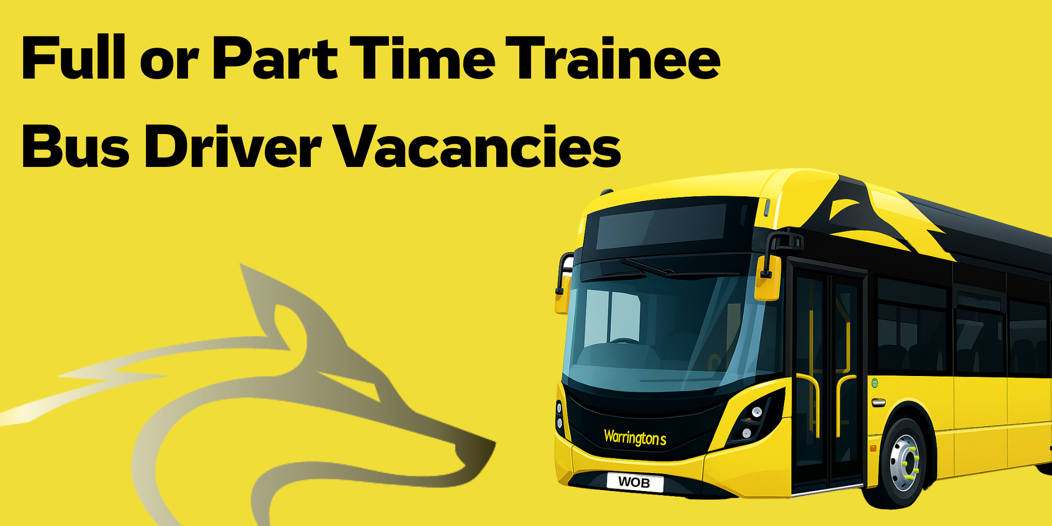 Full or Part Time Trainee Bus Driver Vacancies - Warrington's Own Buses